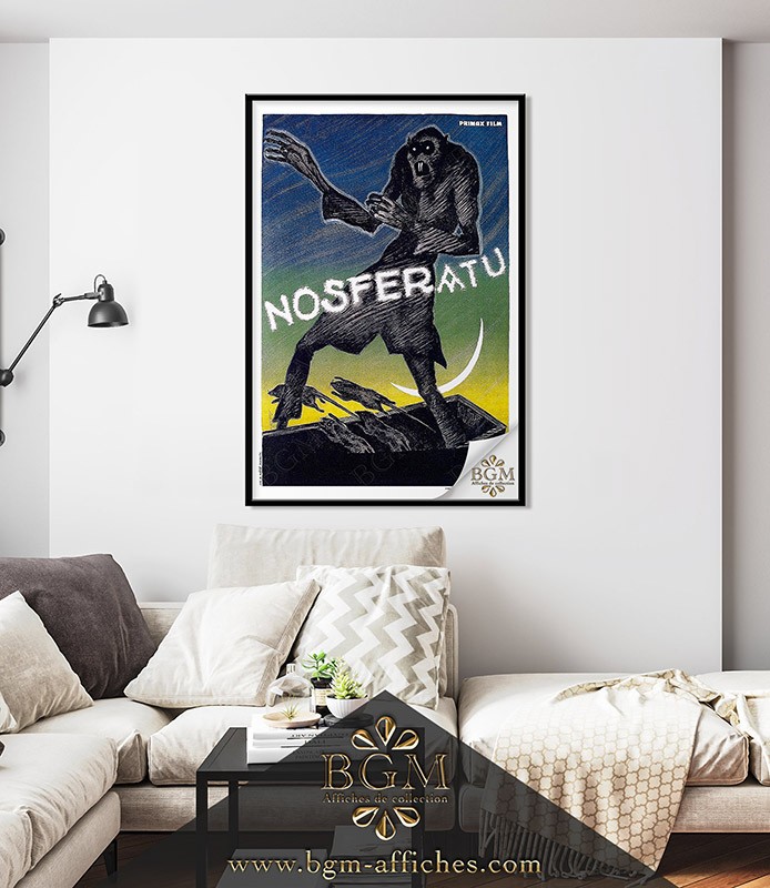 NOSFERATU Collector's movie poster (1922) F.W. Murnau, Avec Max Schreck