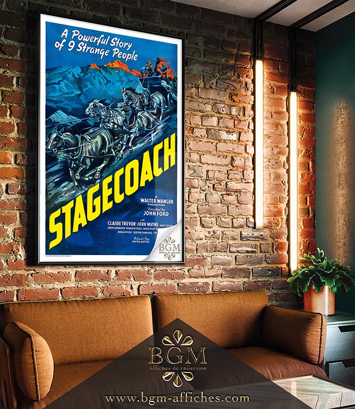 STAGECOACH Collector's movie poster (1939) John Ford, John Wayne ...