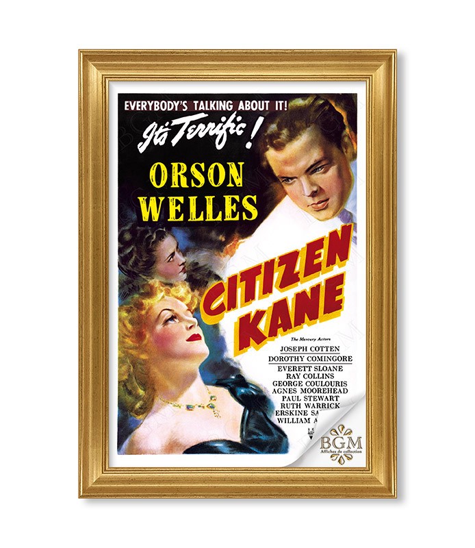 CITIZEN KANE Collector's movie poster (1941) Orson Welles - BGM ...