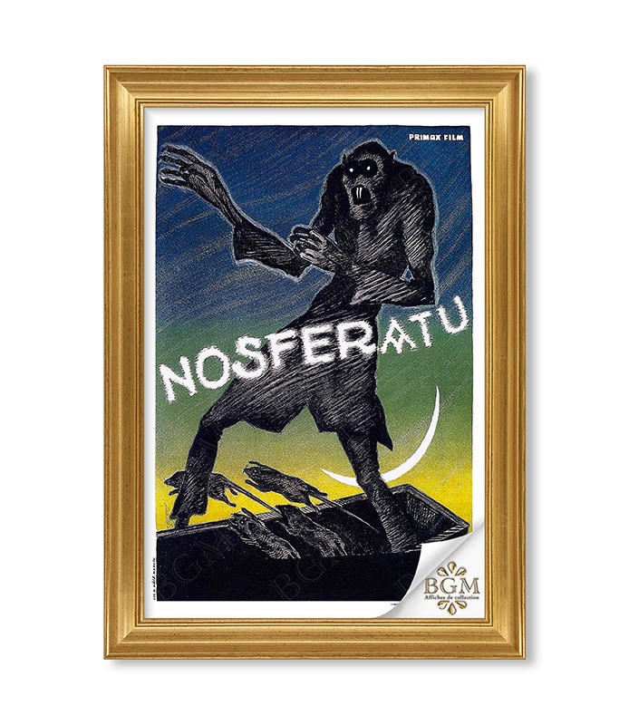 NOSFERATU Collector's movie poster (1922) F.W. Murnau, Avec Max Schreck